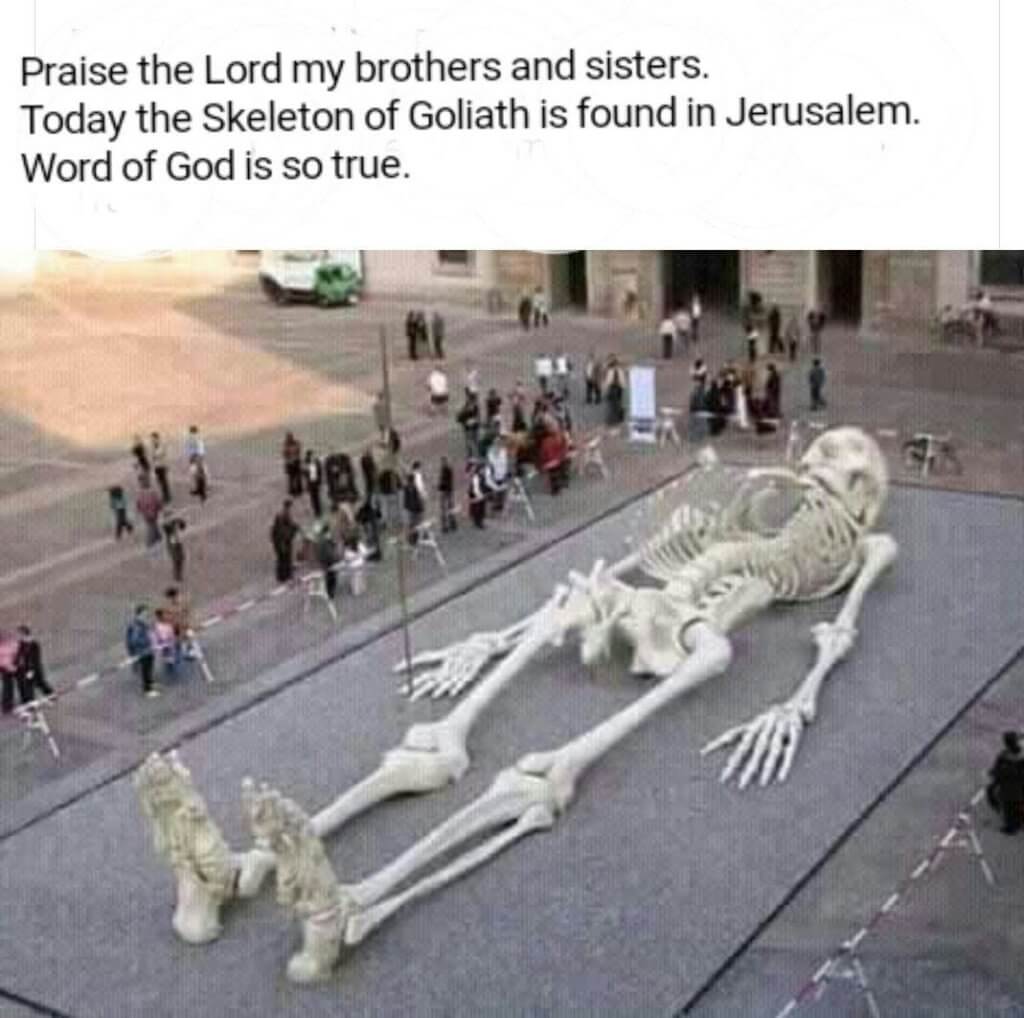 (SPAM) Giant Skeleton of Goliath Found at Jerusalem - Check4Spam