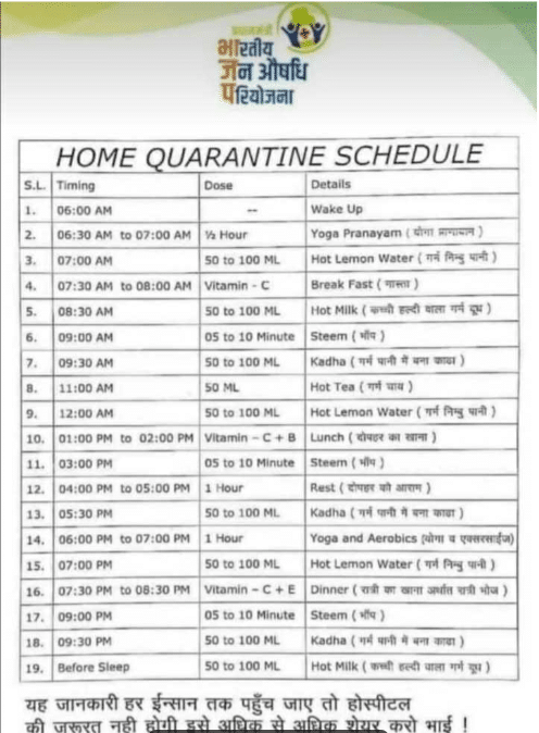 [SPAM] HOME QUARANTINE SCHEDULE - Check4Spam